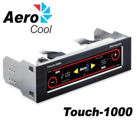 Aerocool Touch 1000 Computer LCD Fan Controller Cooling Control Monitor