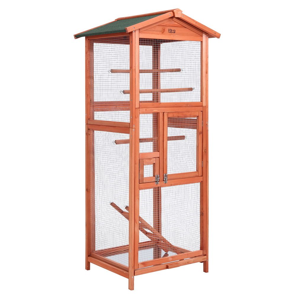 i.Pet Bird Cage 72cm x 60cm x 168cm Pet Cages Large Aviary Parrot ...