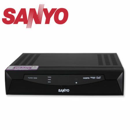 Sanyo High Definition HD TV Receiver HDMI Set Top Box TUHD1000 - Black