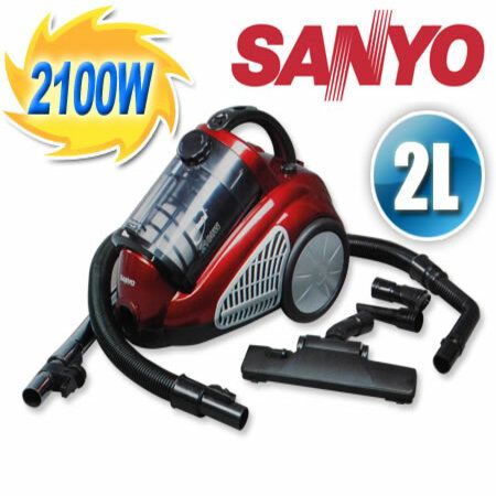 Sanyo 2100W Max Cyclonic Bagless Vacuum Cleaner 2L Capacity with ...