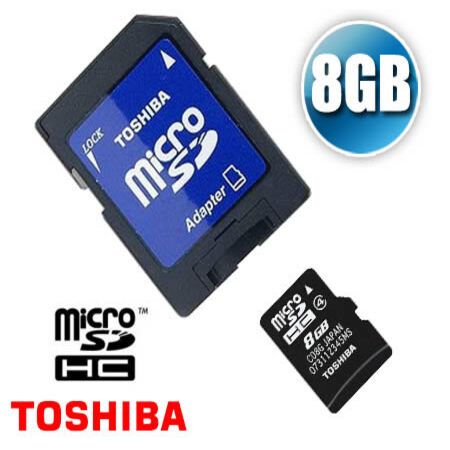 Toshiba 8GB Micro SDHC (Secure Data High-Capacity ) Class 4 Card ...