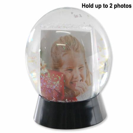 Snow Globe Photo Frame - Holds Up To 2 Photos