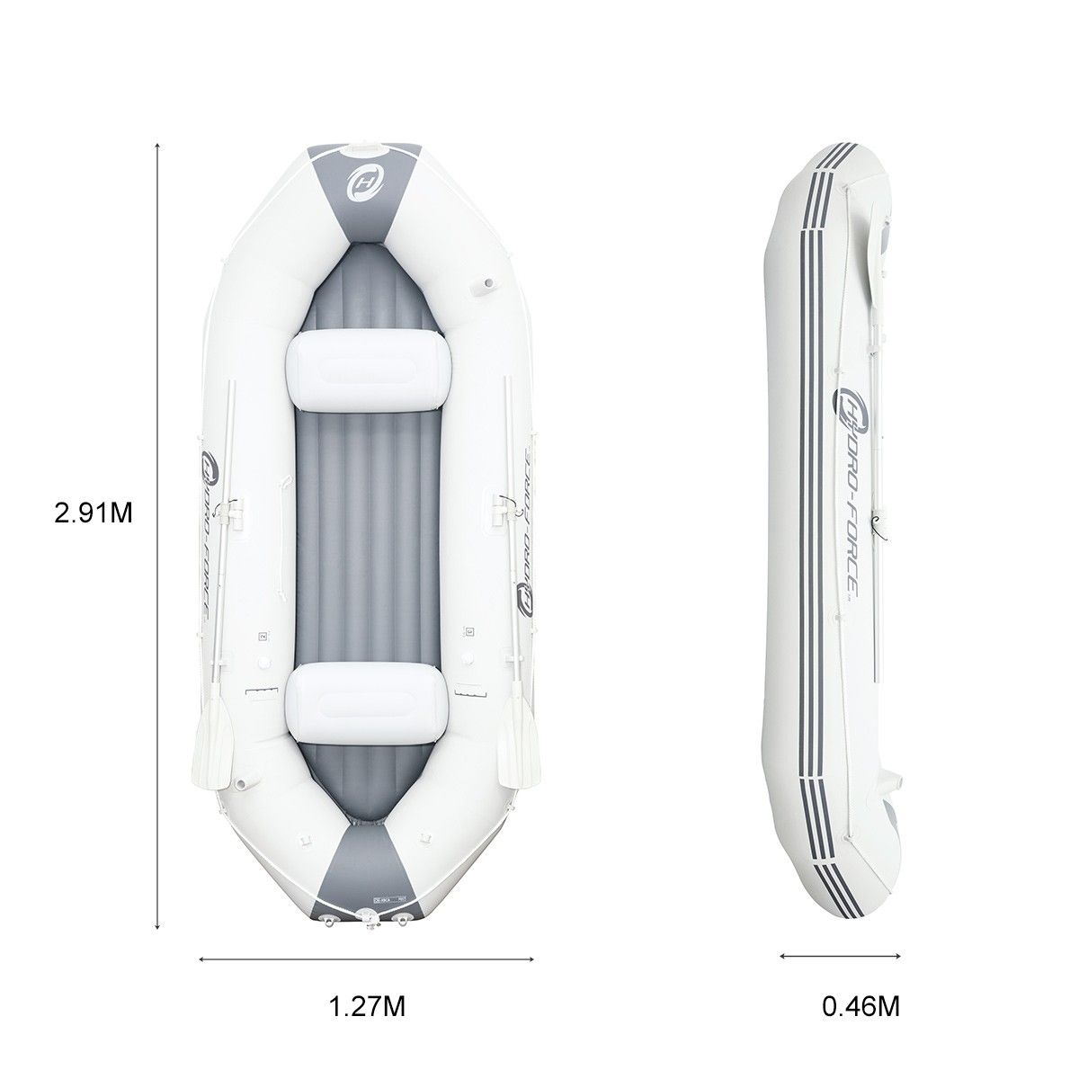 Blow Up Boat Inflatable Dinghy Raft with Oars Hand Pump | Crazy Sales