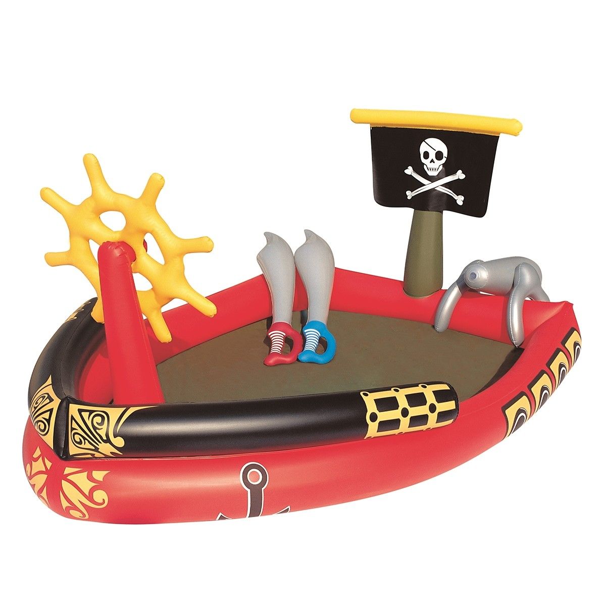 Pirate Ship Pool Inflatable Kiddie Pool Play Centre | Crazy Sales