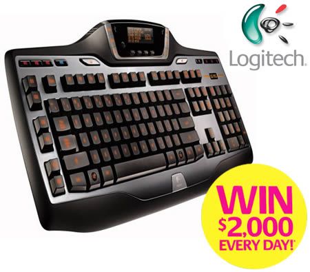 Logitech G15 Gaming Keyboard with GamePanel LCD - Orange Backlit Keys