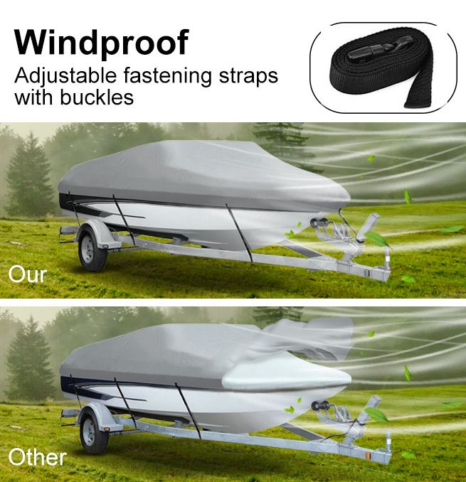 OGL 12-14 ft Trailerable Boat Cover Waterproof Marine Grade Fabric for ...