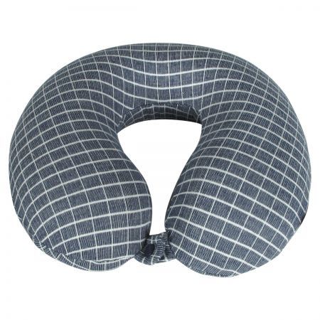 Memory Foam U-shaped Neck Pillow (Navy Blue)