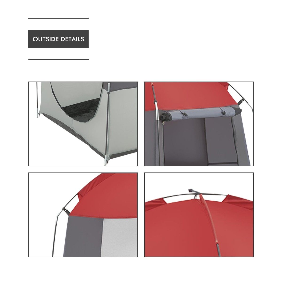 Camping Shower Cubicle Tent Changing Room for Pool Beach | Crazy Sales