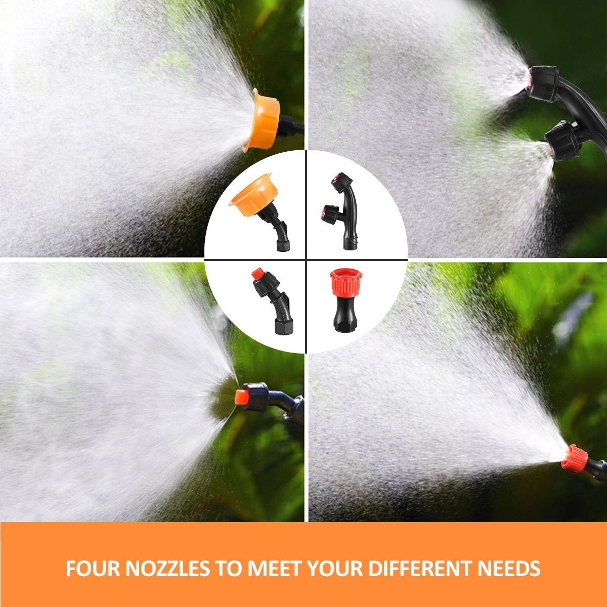 16L Wheel Backpack Pump Sprayer for Garden Lawn Weed Pest Control ...