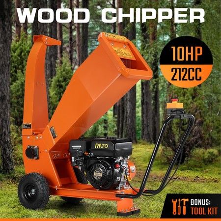 SHOGUN Commercial 10HP Wood Chipper Garden Shredder Mulcher