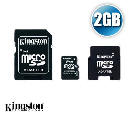 Kingston 2GB Micro Secure Digital High Capacity (microSDHC) Flash ...