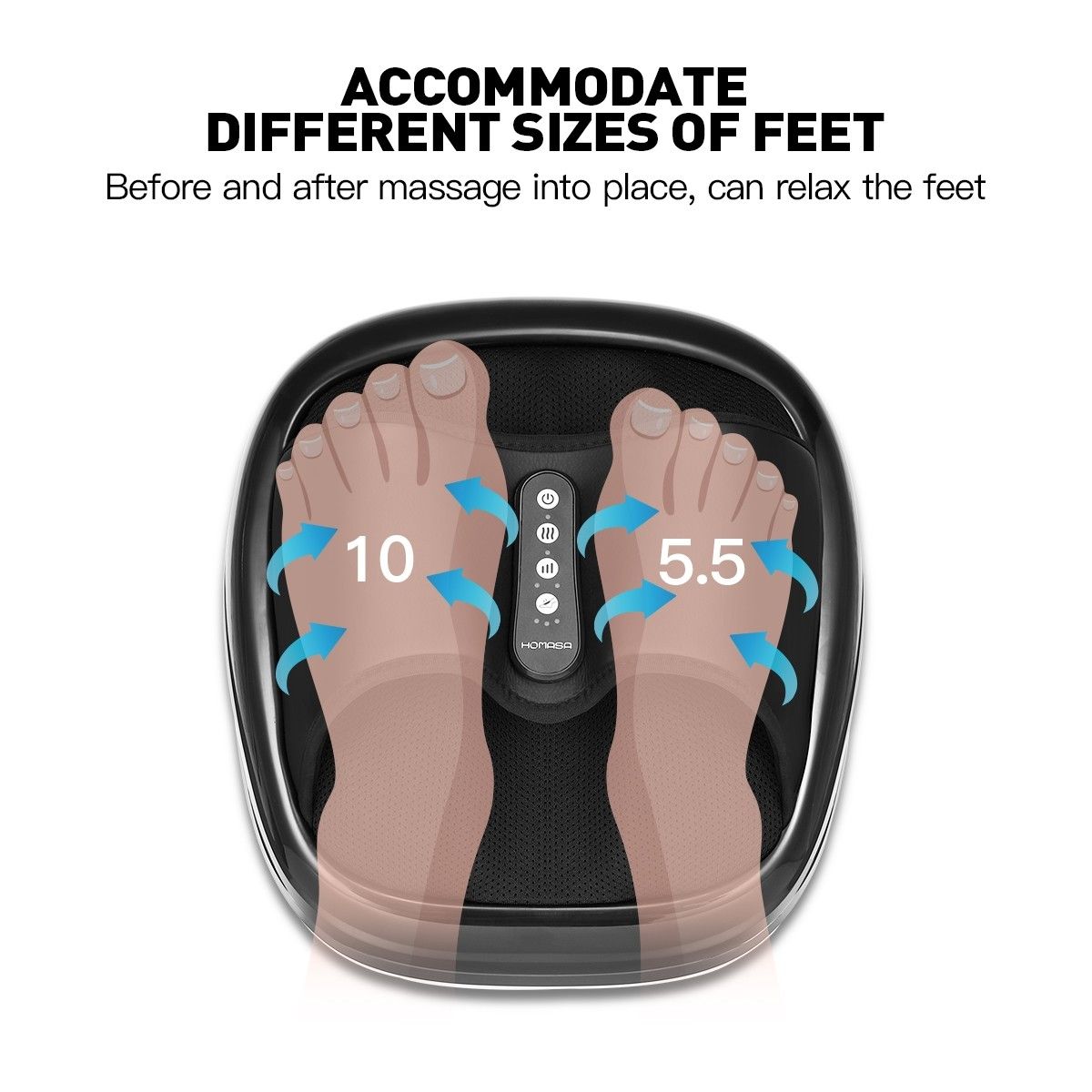 HOMASA Acupuncture Foot Massager Reflexology Massage Machine | Crazy Sales
