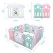 Kidbot 14-Panel Baby Child Toddler Playpen Activity Centre w/ Games Music