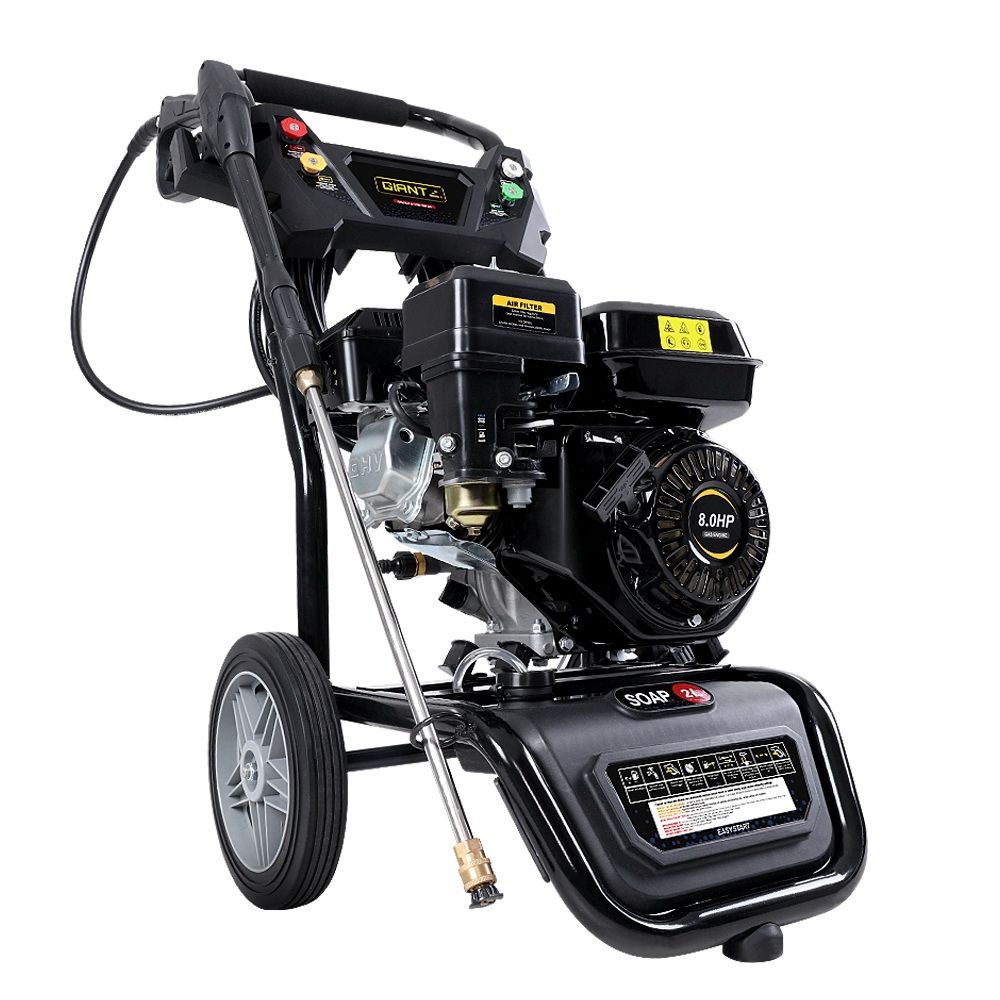 Giantz Petrol High Pressure Washer Gun Water Cleaner Gurney Pump 8HP ...