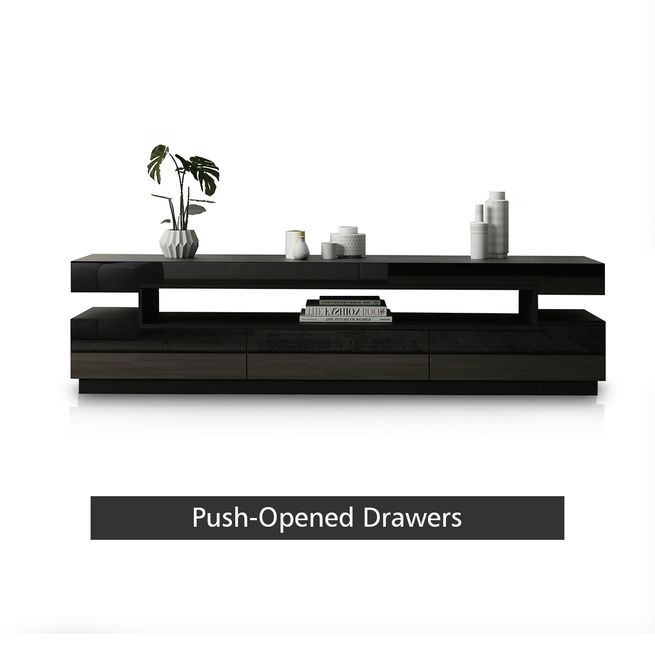 160cm TV Bench Table Stand Television Cabinet Entertainment Unit 3 ...