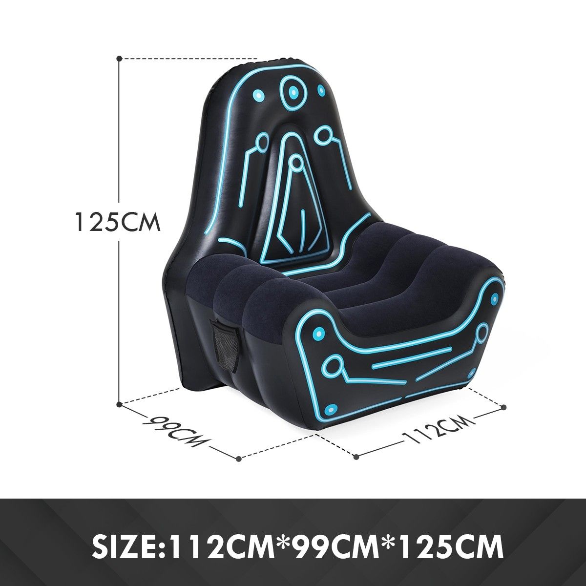 Bestway Inflatable Lounge Armchair Air Sofa Couch Camping Beach Chair ...