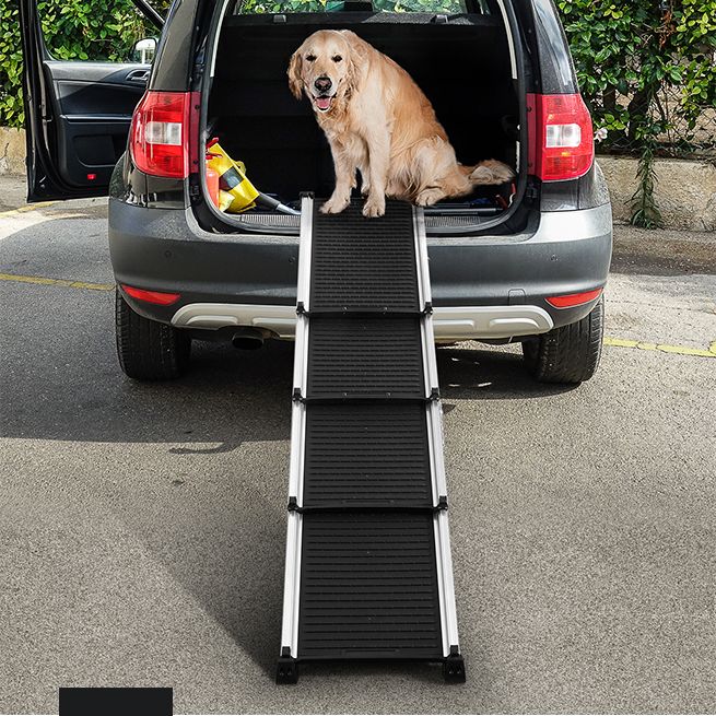 Dog Pet Car Ramp Doggy Stairs Cat Steps Puppy Climbing Ladder for SUV ...