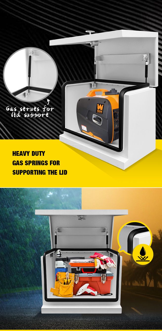 Steel Generator Tool Boxes Underbody Ute Truck Caravan Toolbox 62cm x ...