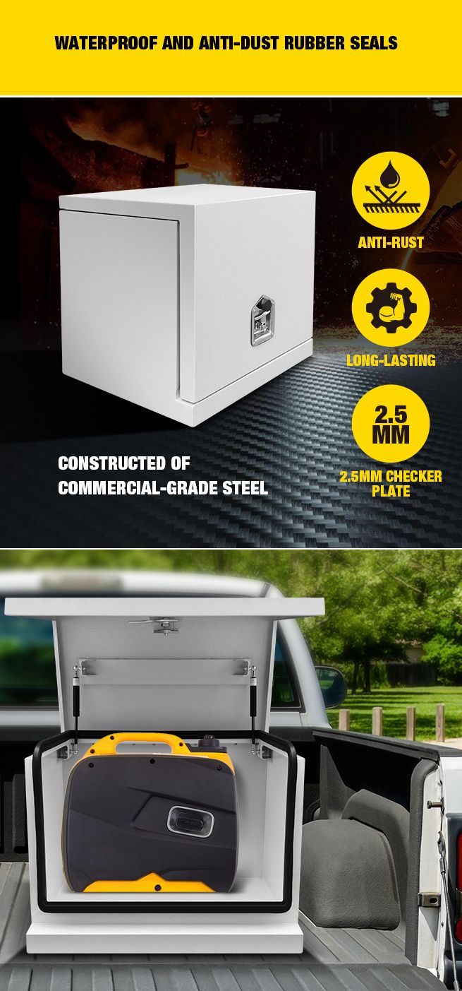 Steel Generator Tool Boxes Underbody Ute Truck Caravan Toolbox 62cm x ...