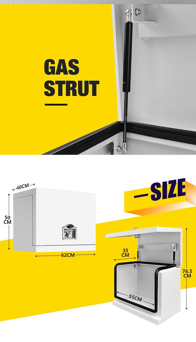 Steel Generator Tool Boxes Underbody Ute Truck Caravan Toolbox 62cm x ...