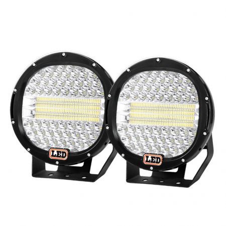 Pair 9inch CREE LED Driving Lights Spotlights Spot Flood Combo 4x4 ...