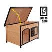 Petscene XL Square Dog House Kennel w/ Lift-up Roof 3 Doors