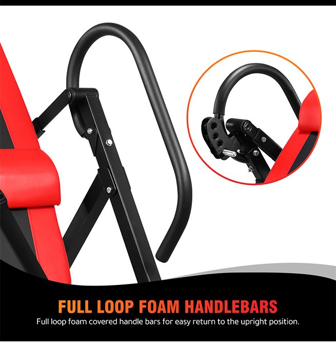 Genki Heavy Duty Folding Inversion Gravity Table 180-Degree Inversion ...