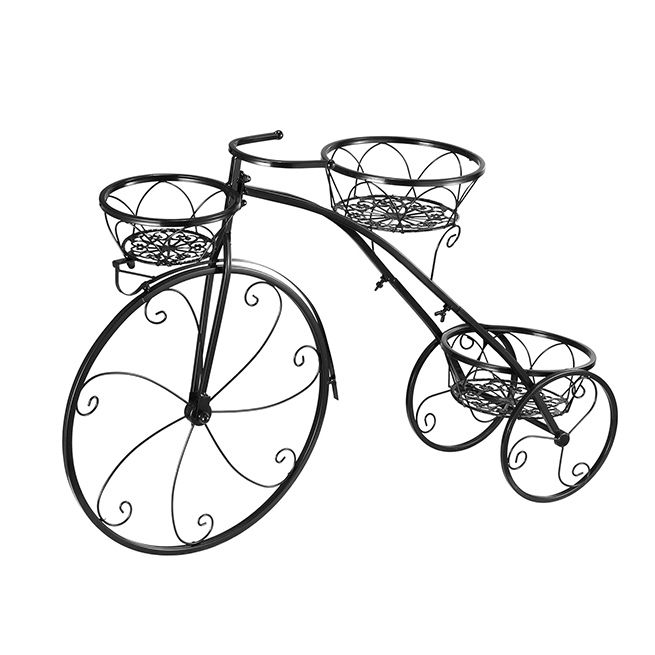 3 Tier Bicycle Shape Plant Stand Metal Flower Pot Holder Display Rack ...