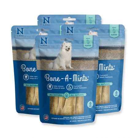4X Bone-A-Mints Dental Bones Mint Flavor - Medium - 6 pk | Crazy Sales