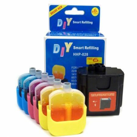 DIY Ink Refill Kit for HP22/28/57/75/97/110 Inkjet Printer Cartridge ...