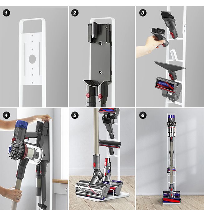New Freestanding Dyson Cordless Vacuum Cleaner Metal Stand Rack Hook V6 ...