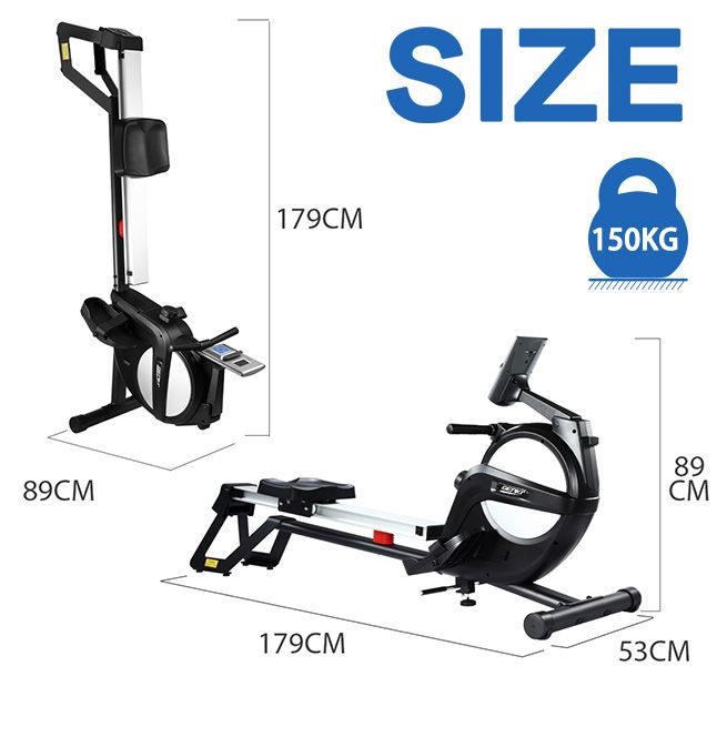 Genki Magnetic Rowing Machine Home Gym Exercise Equipment Rower Workout ...