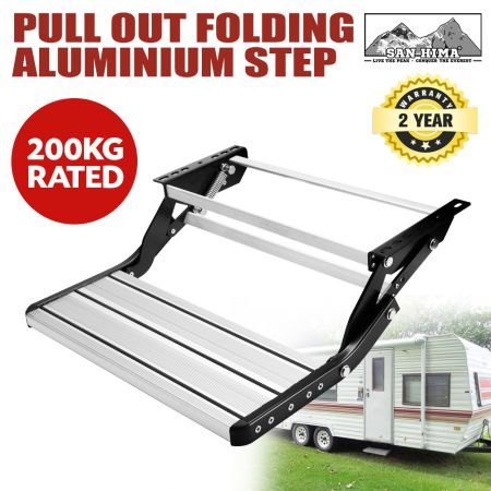 Caravan Step Pull Out Step Single Aluminium 200KG RV Parts Accessories ...