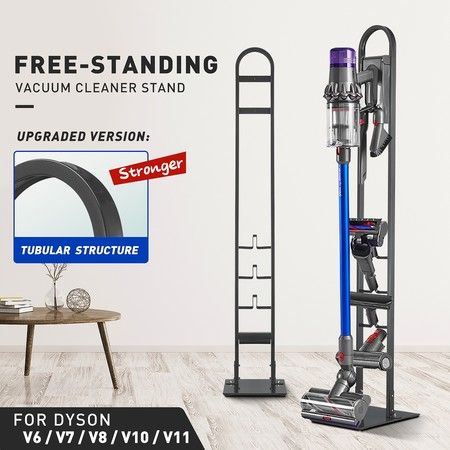 Freestanding Cordless Vacuum Stand Cleaner Holder Rack Tubing Dyson V6 ...