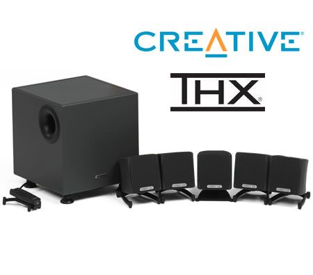Creative Labs MegaWorks THX 5.1 550 Home Theatre Speaker Surround Sound ...