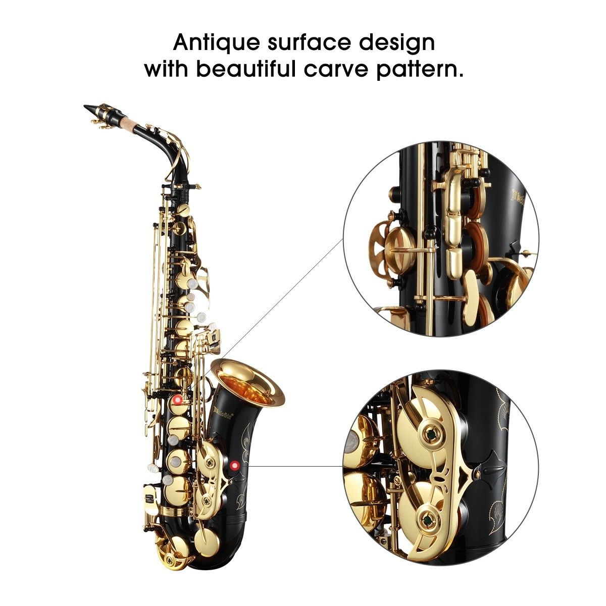 Melodic Eb Be E-flat Alto Saxophone Alto Sax for Beginner Student ...