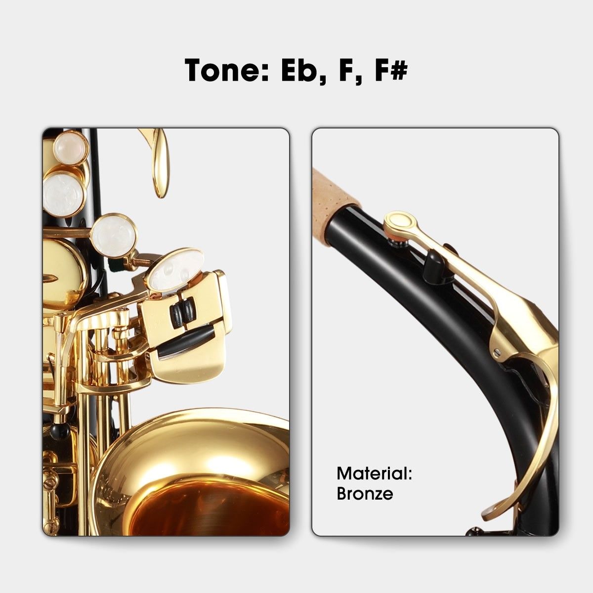 Melodic Eb Be E-flat Alto Saxophone Alto Sax for Beginner Student ...