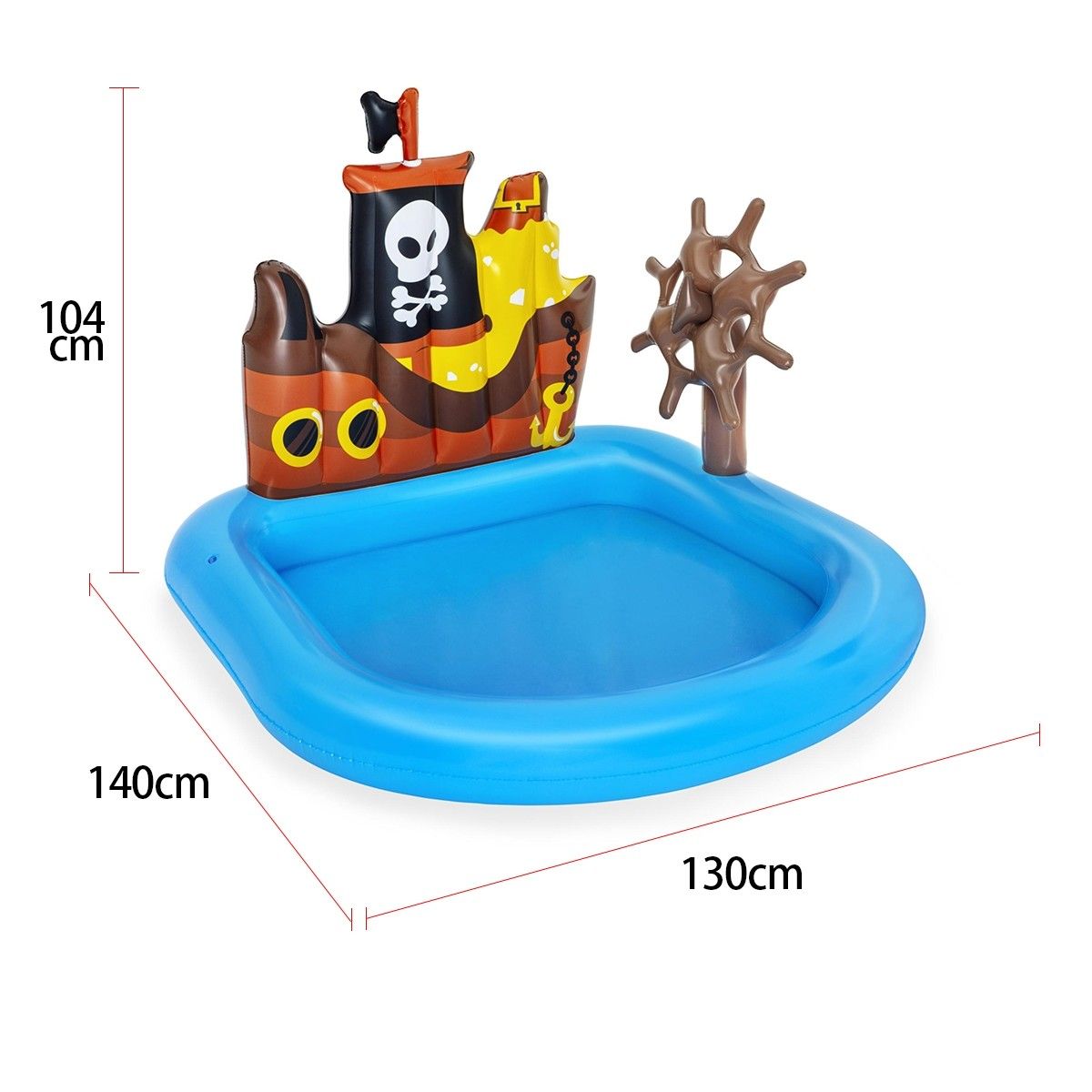 Bestway Inflatable Kiddie Pool Blow Up Tug Boat Play Pool Children Kids ...