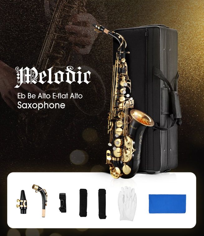 Melodic Eb Be E-flat Alto Saxophone Alto Sax for Beginner Student ...