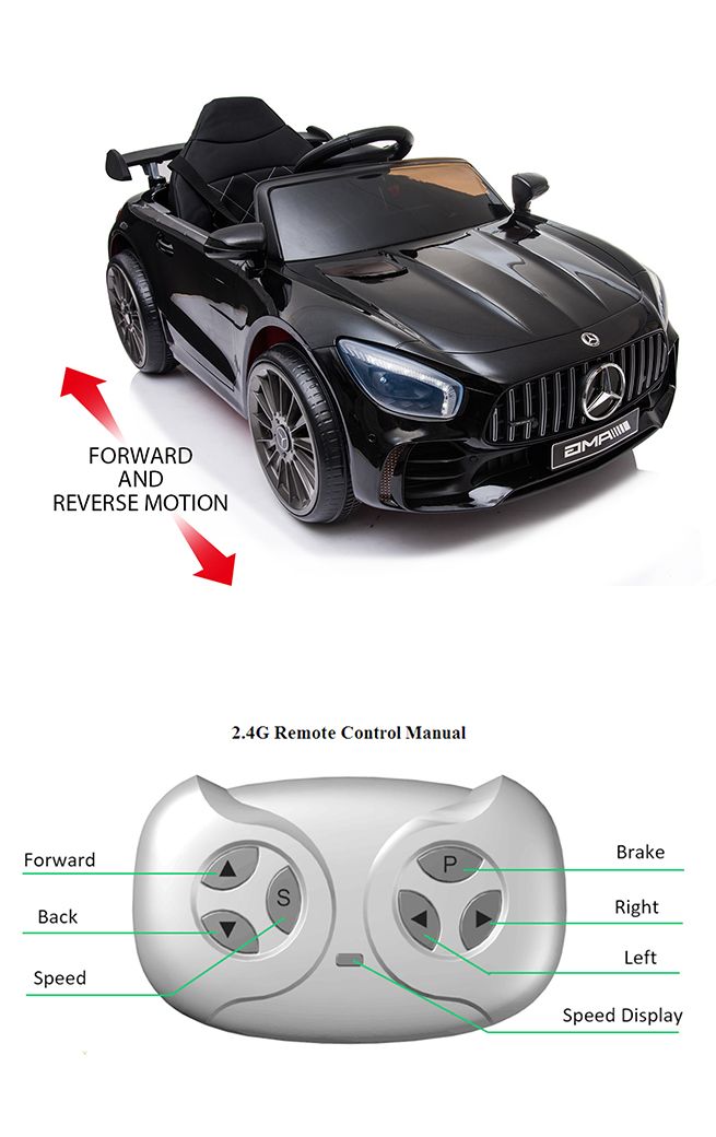 Mercedes Benz Licensed 12V Kids Ride On Car Electric Toy Car with ...