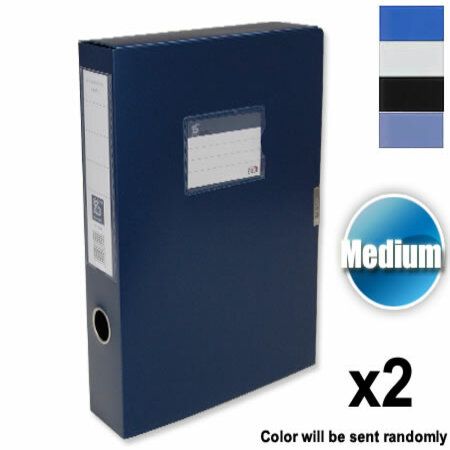 A4 Document File Holder Storage Case with Velcro x 2 - 50mm Thick
