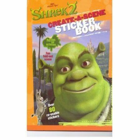 Shrek 2 Create-a-Scene Sticker book By The Five Mile Pr