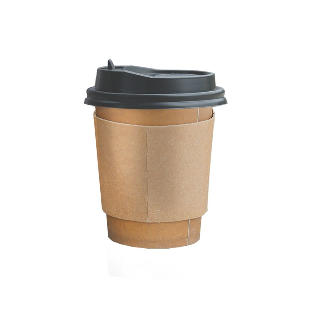 100 Pcs 8oz Disposable Takeaway Coffee Paper Cups Triple Wall Take Away ...