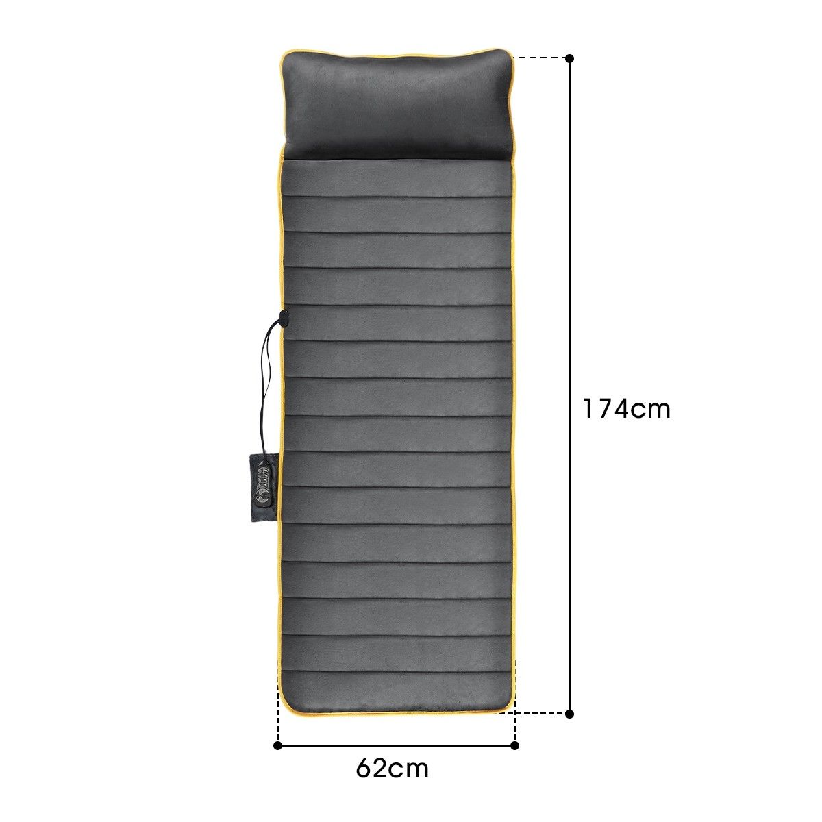 Heated Vibration Massage Mat 10 Vibrating Motor Massage Therapy Pad ...