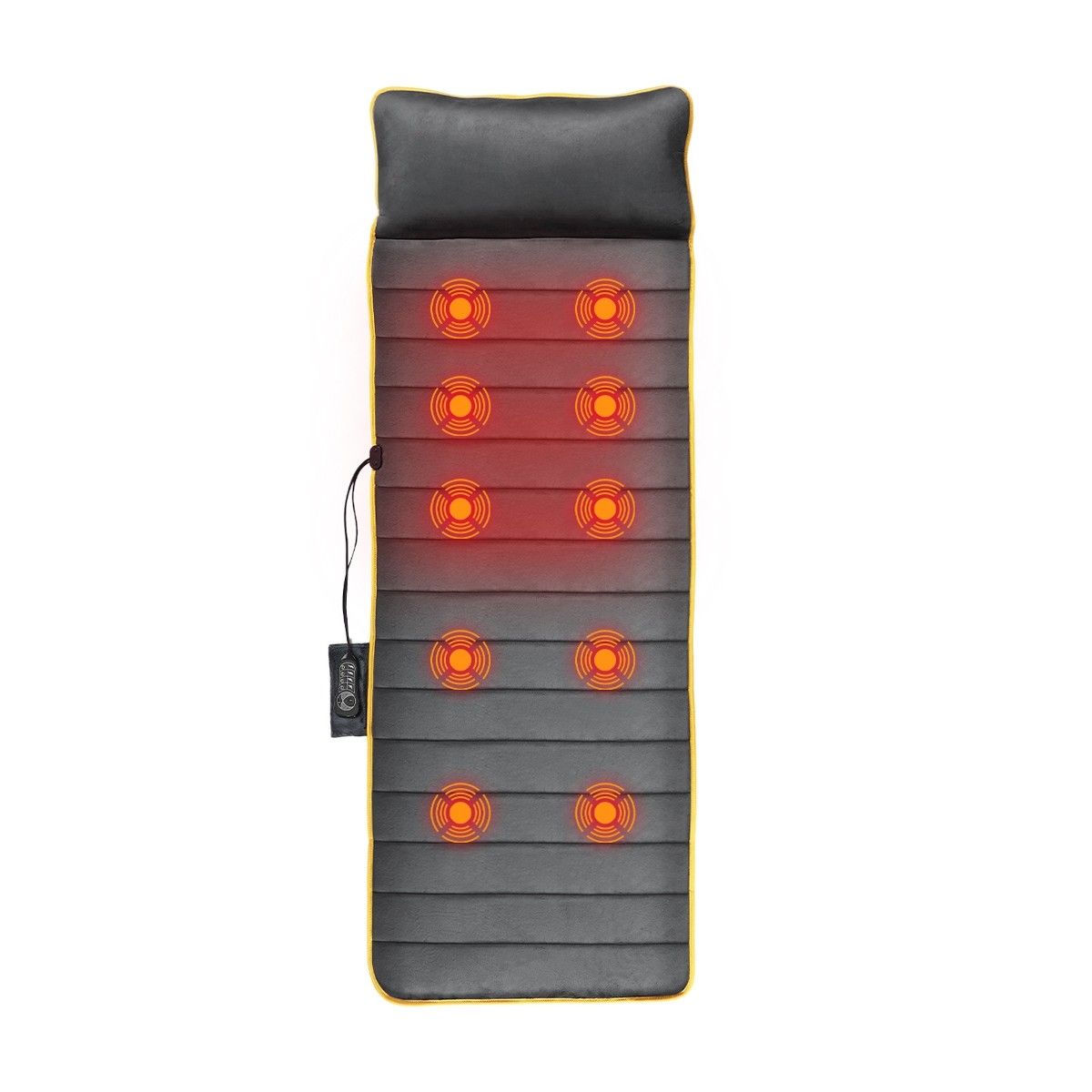 Heated Vibration Massage Mat 10 Vibrating Motor Massage Therapy Pad ...