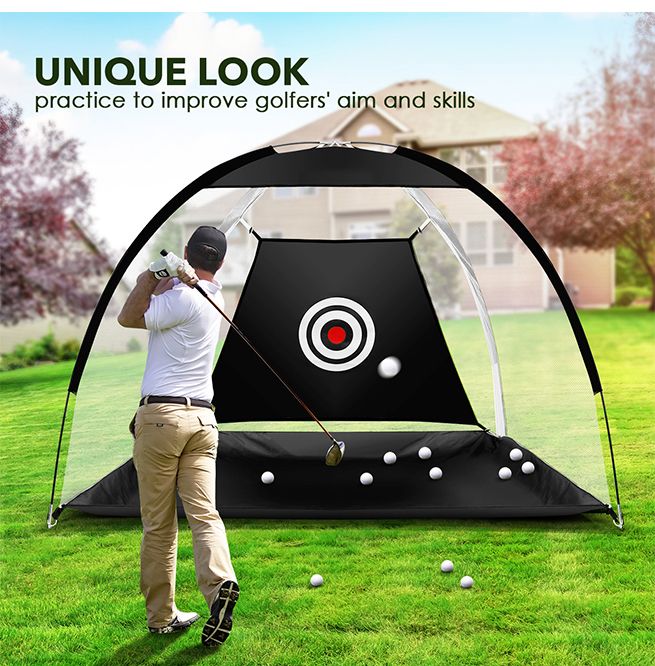 3M Golf Practice Net Hitting Chipping Training Aid Cage for Home ...