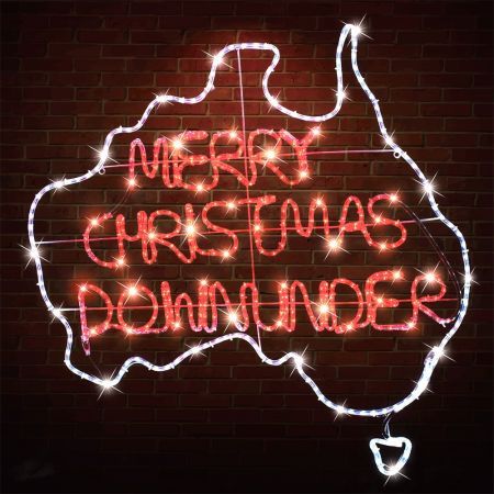 Stockholm Christmas Lights LED Rope Aussie MERRY CHRISTMAS Sign Xmas ...