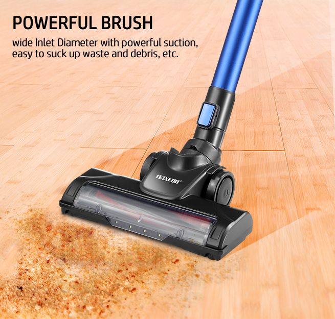 2-Speed Cordless Vacuum Cleaner 11kPa Handheld Stick Cleaner HEPA ...