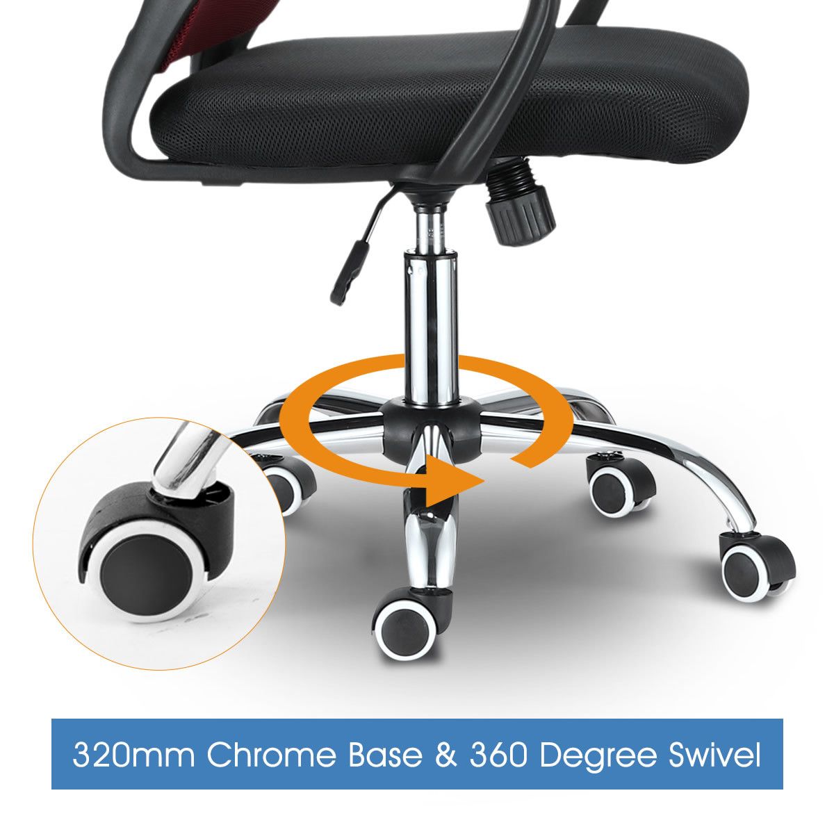 Executive Office Boardroom Computer Chair with Mesh Back, Cushions and ...