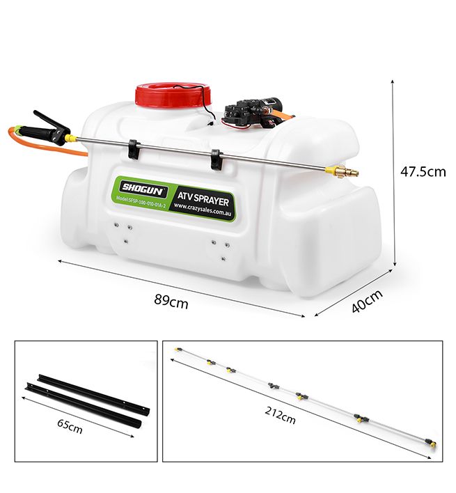 100L High-Pressure Weed Sprayer Jet & Stream Spray Garden Lawn Grass ...